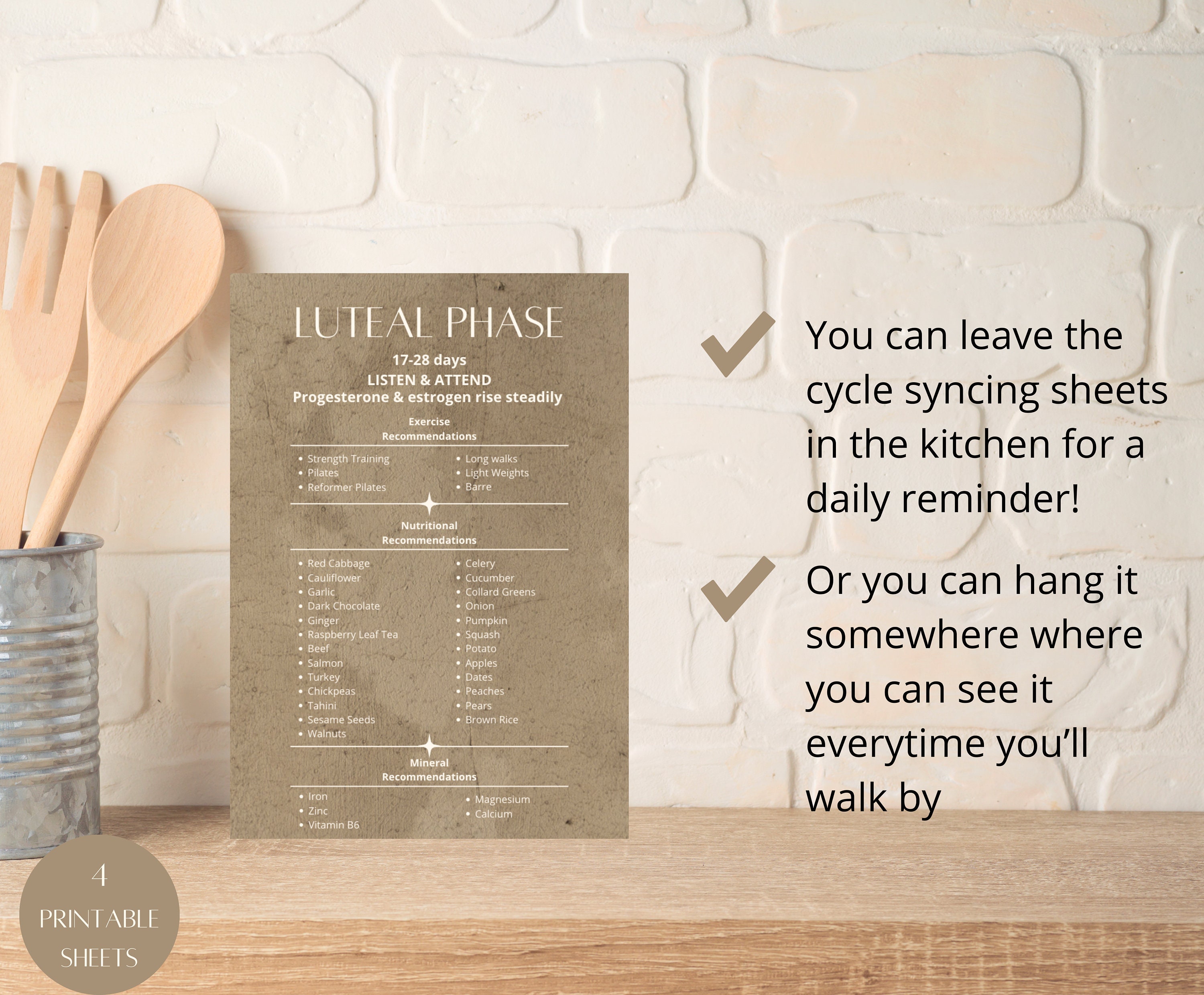 Cycle Syncing Sheets Hormone Proof Guides Cycle Syncing Hormones for ...