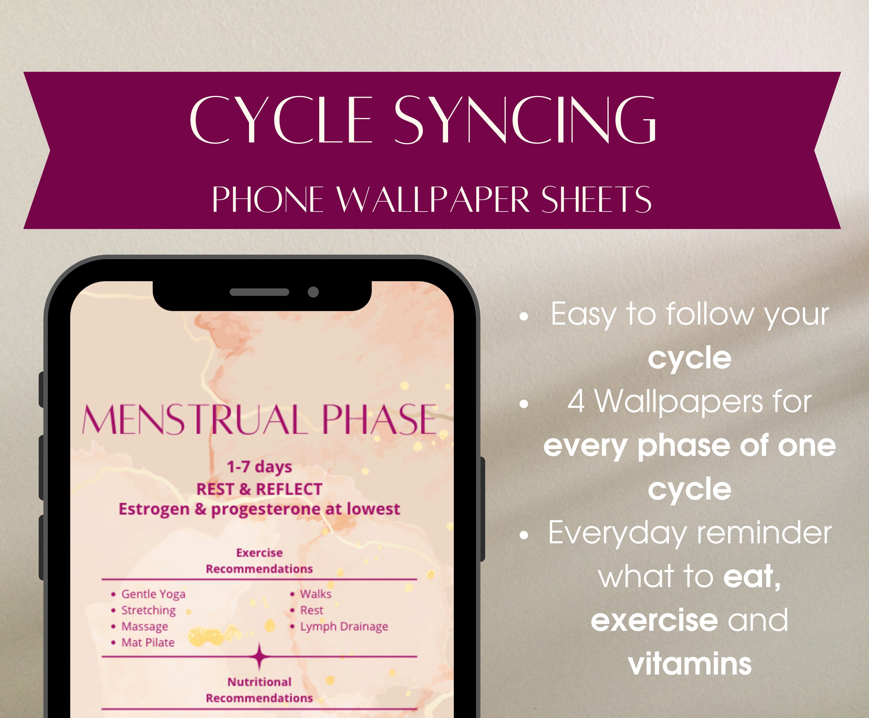 Cycle Syncing Wallpaper Phone Hormoneproof Guides Cycle Syncing ...