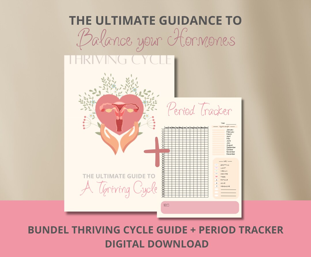 Digital Period Tracker Hormone Guide Cycle Syncing Menstruation Tracker ...