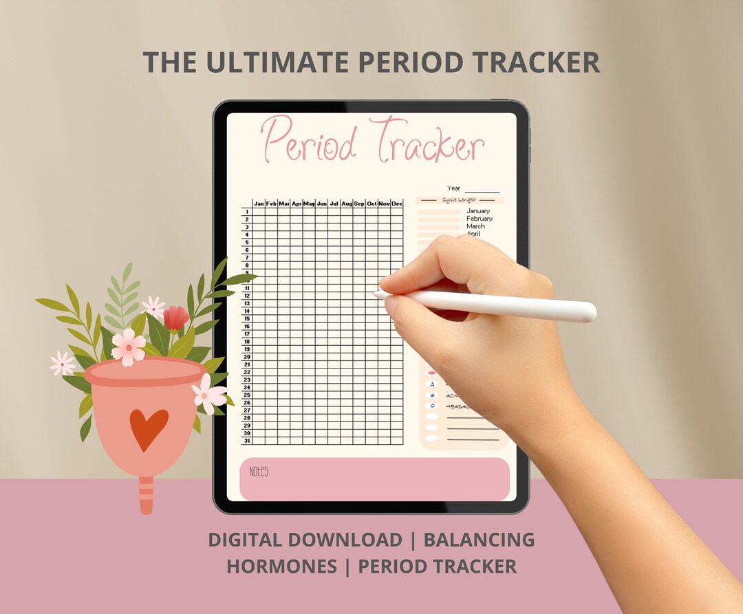 Digital Period Tracker Hormone Tracker Period Menstruation Tracker to ...