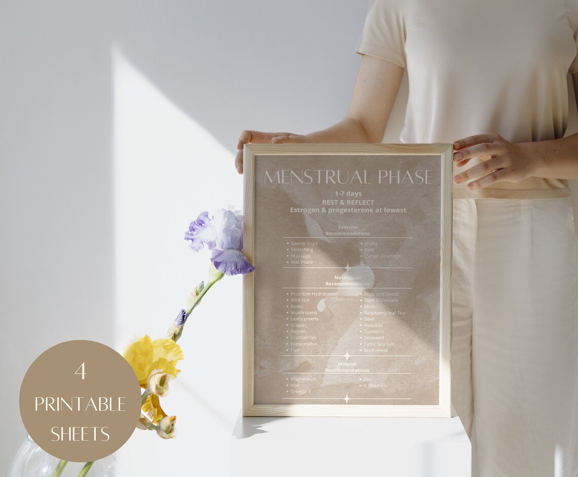 Cycle Syncing Sheets Hormone Proof Guides Cycle Syncing Hormones for ...