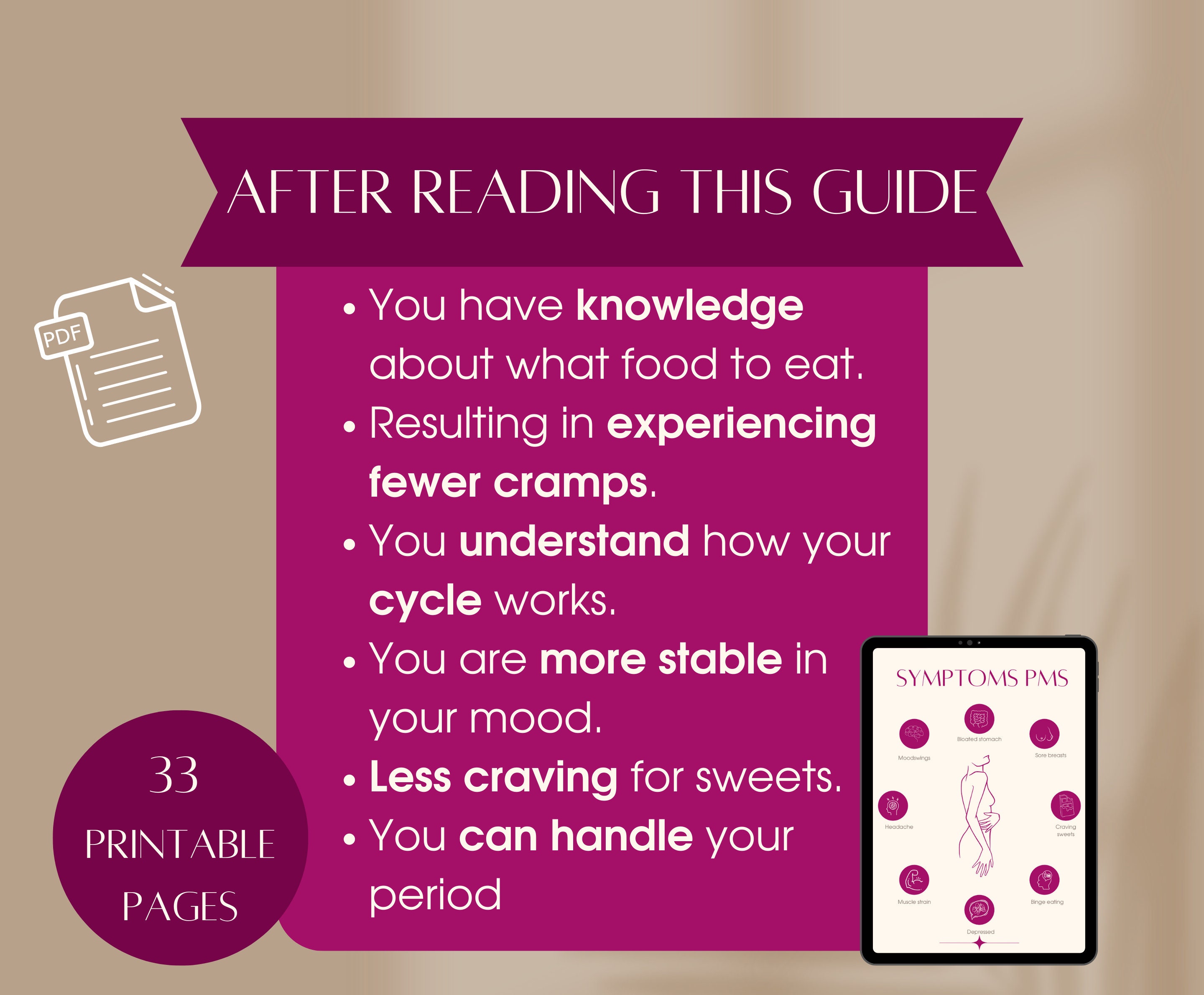 PMS Guide for Hormones Ebook PMS Lifestyle Guide Hormones Cycle for ...