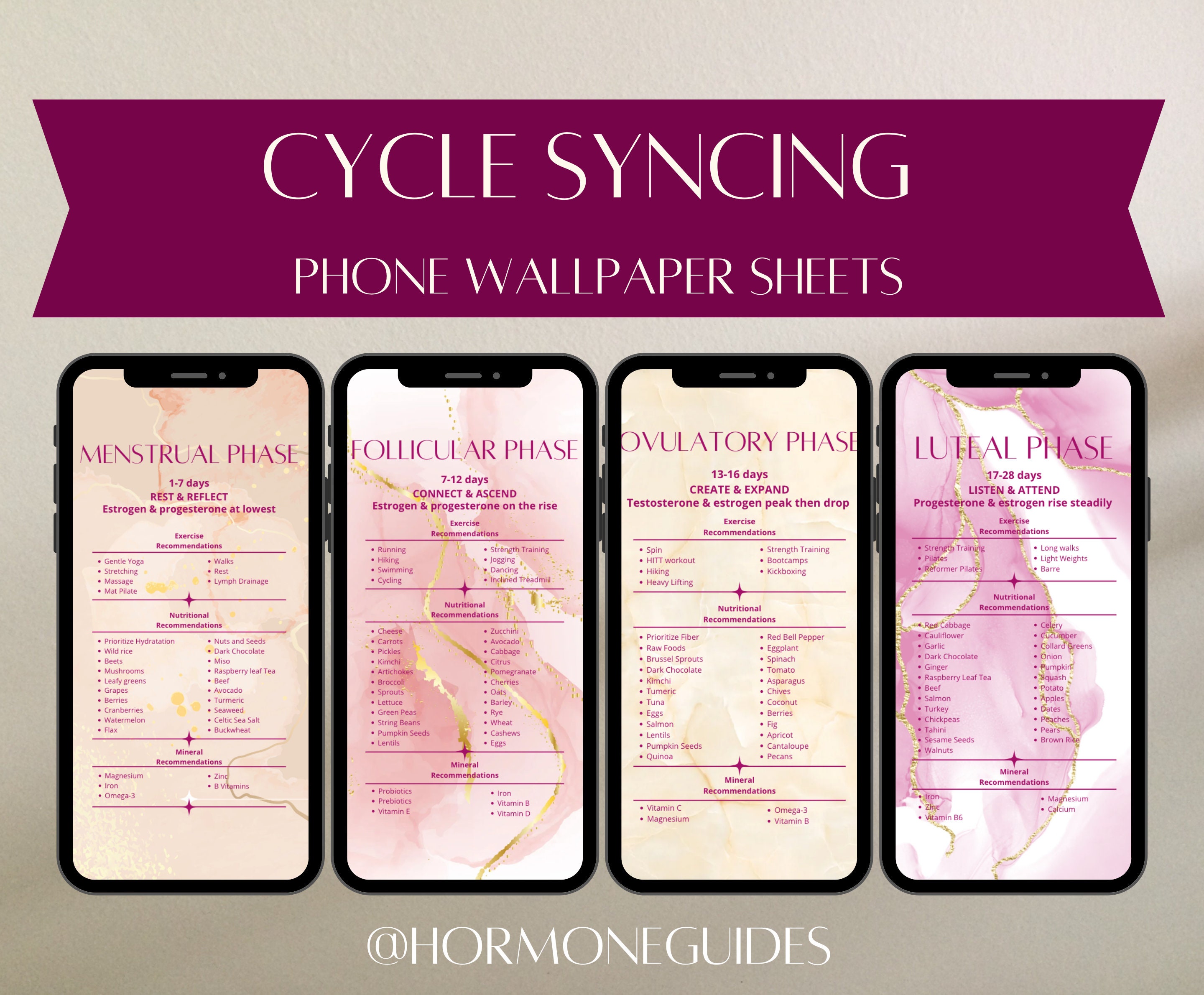 Cycle Syncing Wallpaper Phone Hormoneproof Guides Cycle Syncing ...