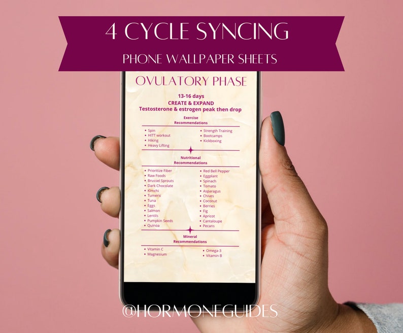 Cycle Syncing Wallpaper Phone Hormoneproof Guides Cycle Syncing ...