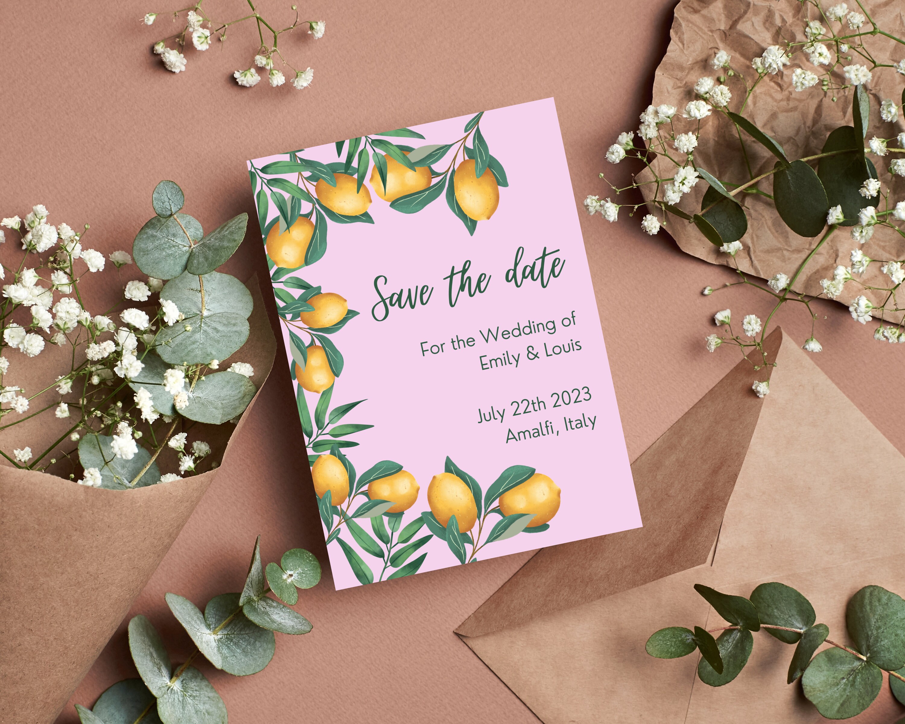 Save the Date Template, Printable Save the Date Card, Save the Day ...