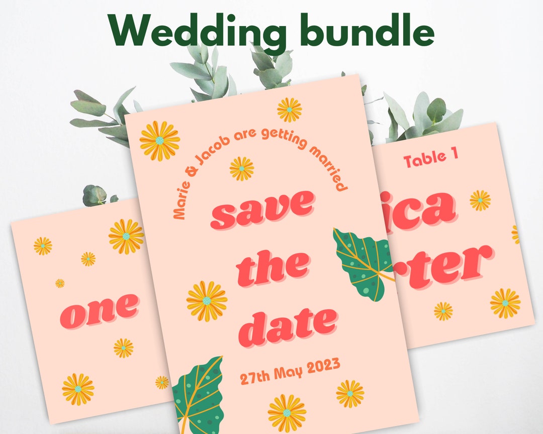 Wedding Bundle Template, Editable Wedding Bundle Template, Editable ...