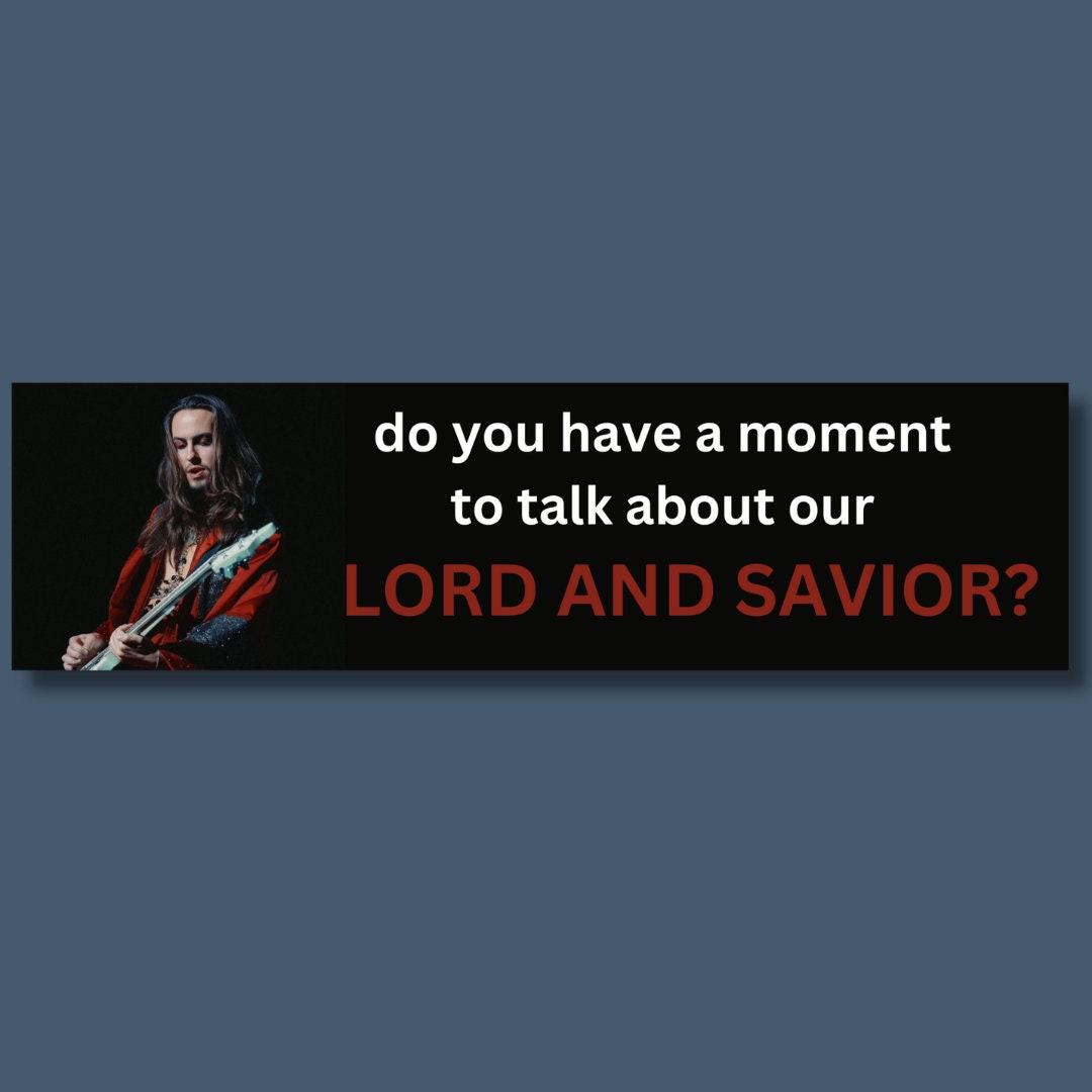 Sam Kiszka lord and Savior Bumper Sticker Car Decal - Etsy
