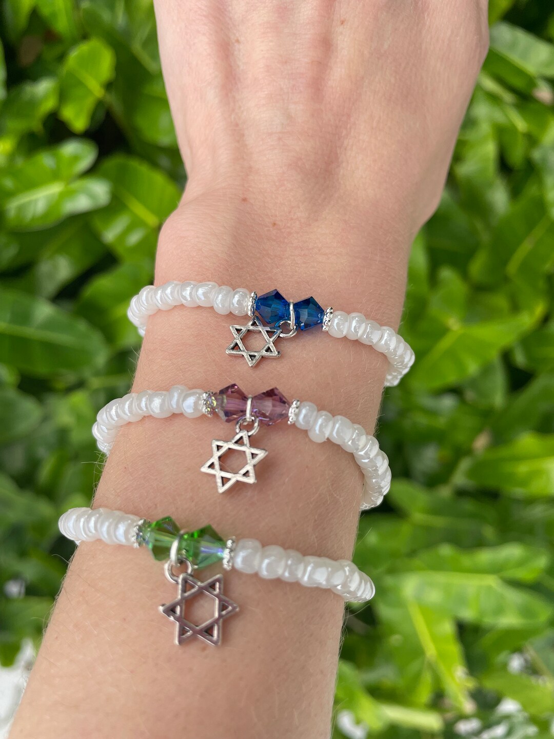 Jewish Star Charm Bracelet - Etsy