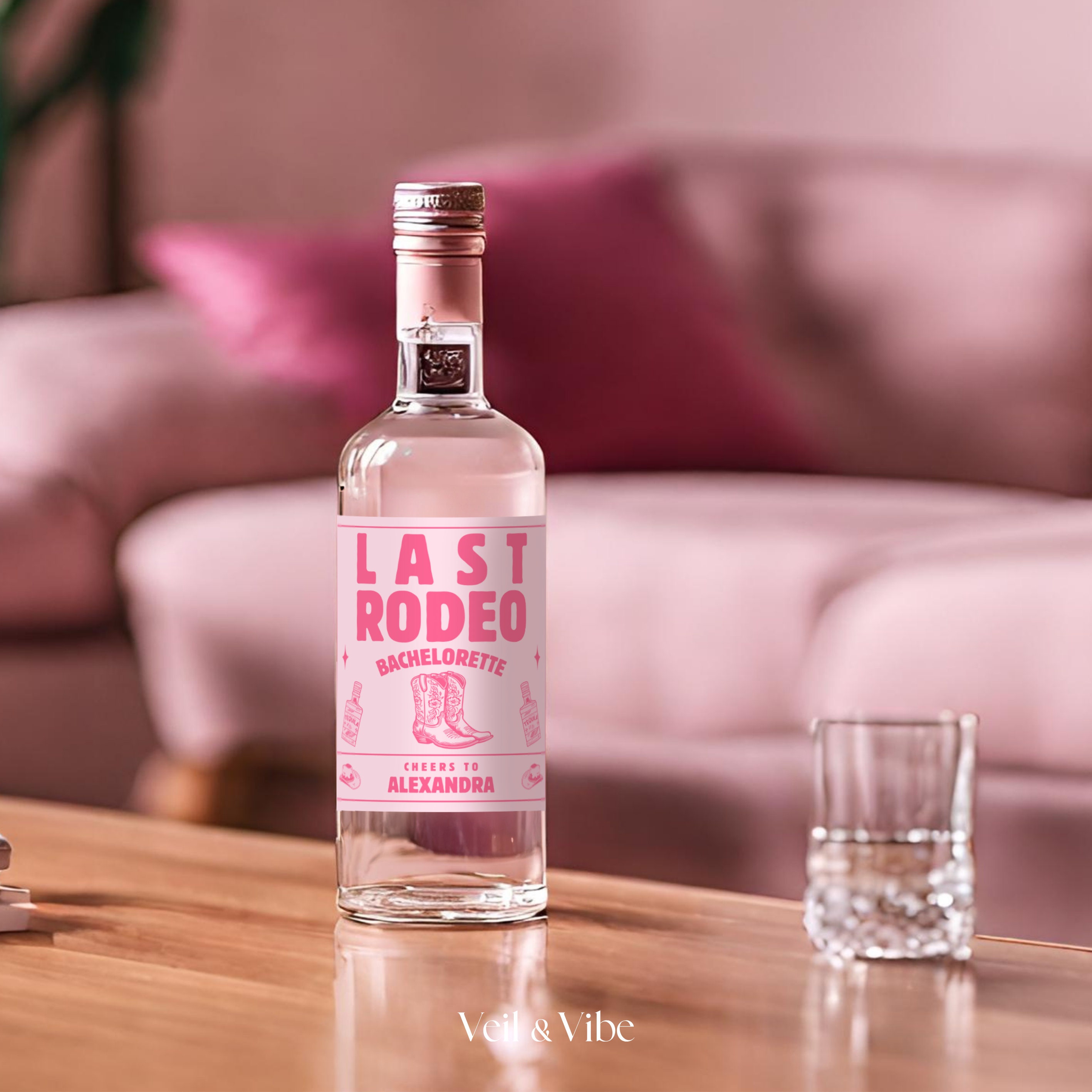 Last Rodeo Mini Bottle Labels Nashville Bachelorette Mini Liquor Label ...