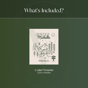 Camp Bachelorette Wine Label Template Canva Editable Bottle Sticker ...