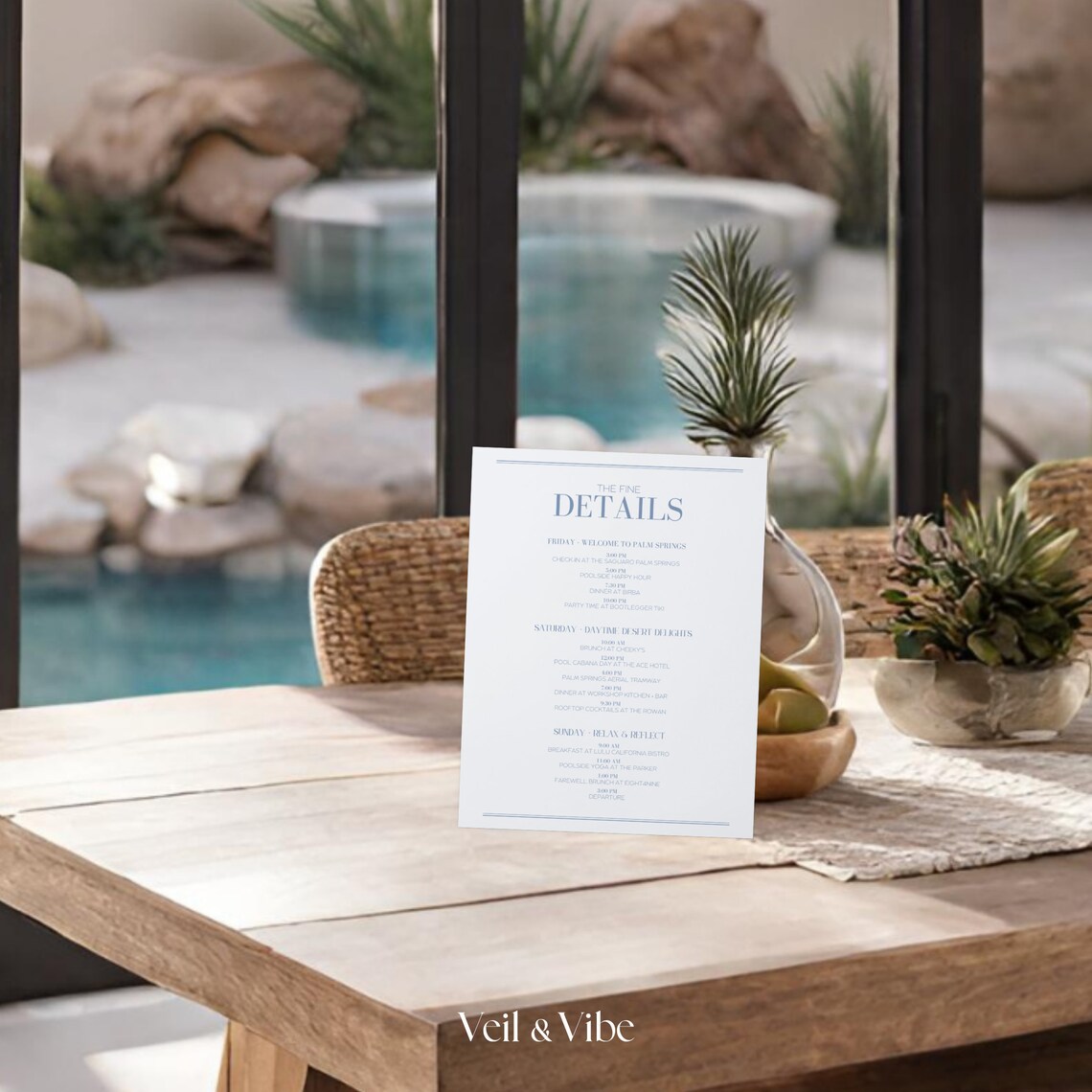 Country Club Bachelorette Party Invite Template Palm Springs ...