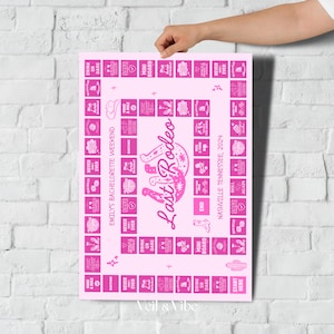 Last Rodeo Bachelorette Game Printable Board Game Bachelorette Drinking ...