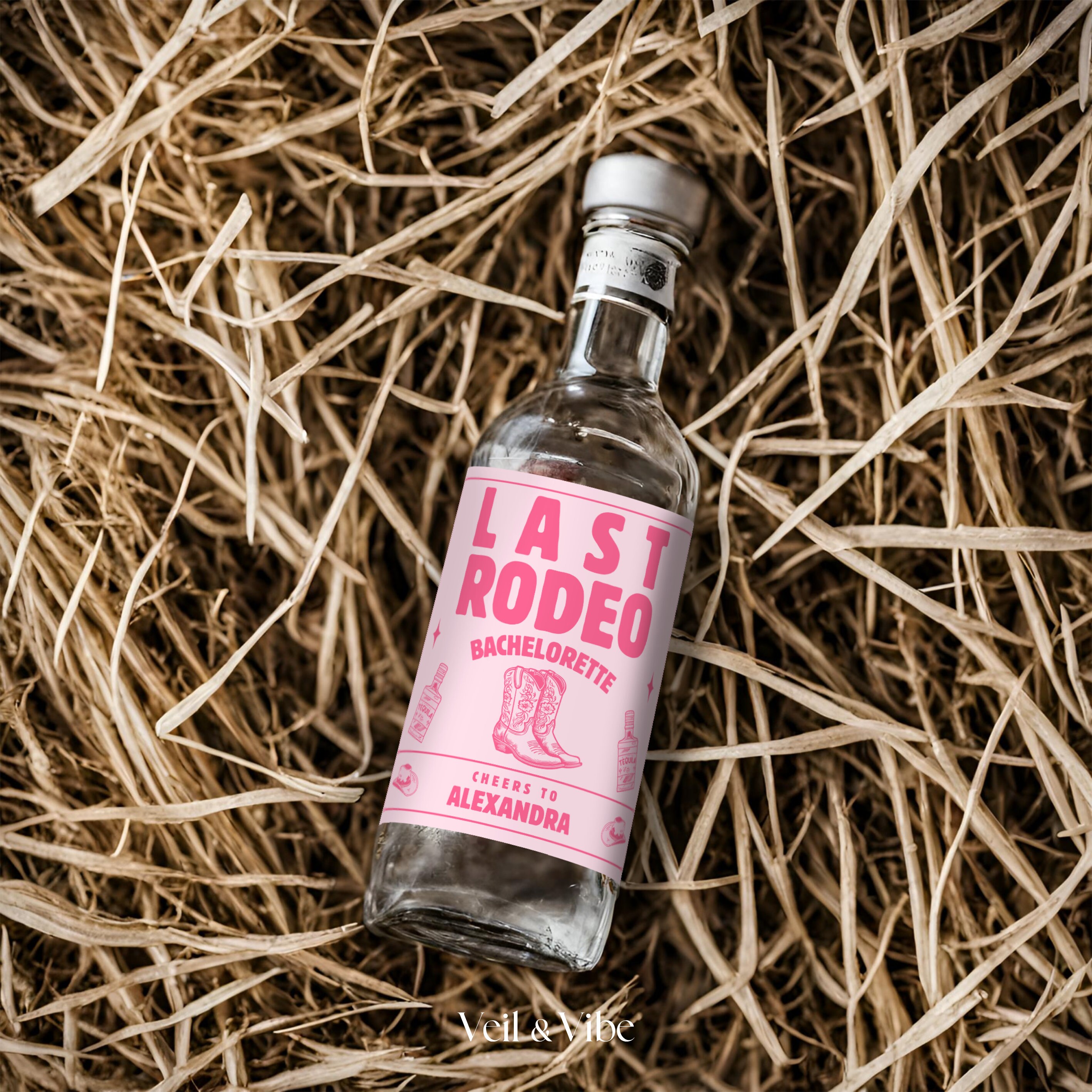 Last Rodeo Mini Bottle Labels Nashville Bachelorette Mini Liquor Label ...
