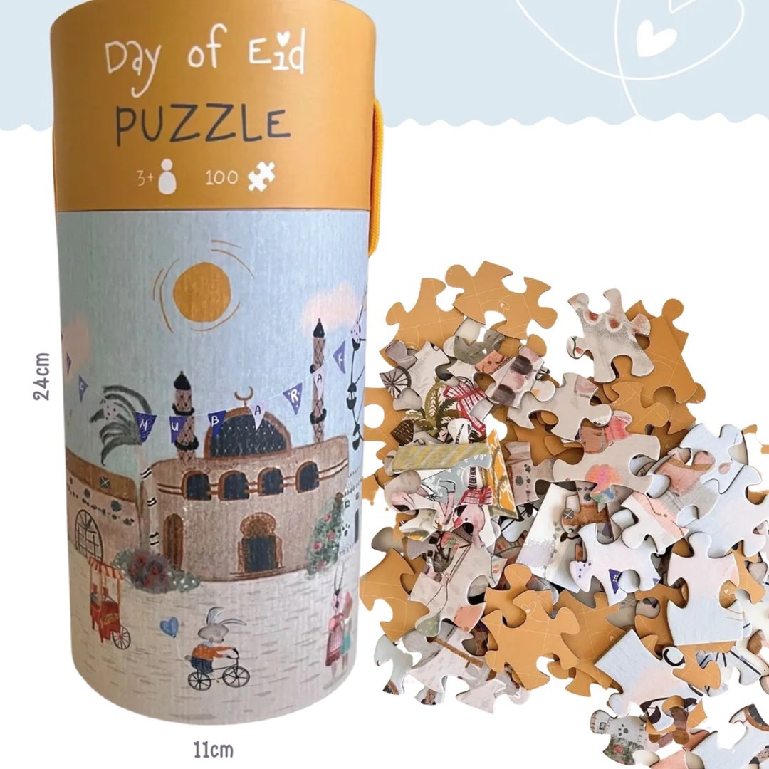 Day of Eid Puzzle -eid Gift- Children's Gift- Sadaqa Box- Jigsaw Puzzle ...