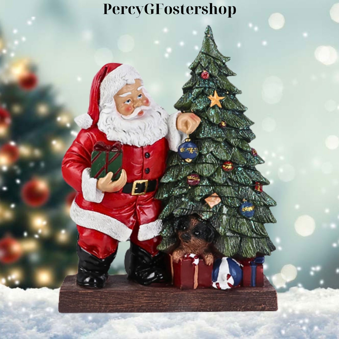Tabletop Santa Claus Figure for Christmas With Illuminated - Etsy