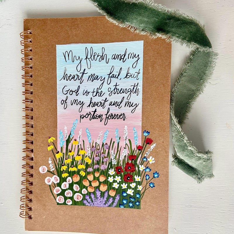 Painted Journal - Etsy