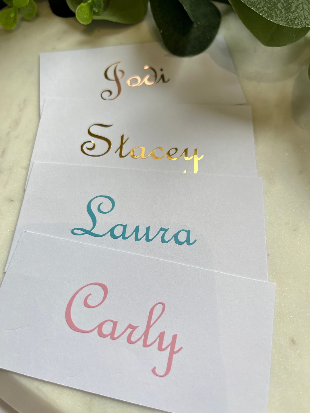Vinyl Name Stickers, Calligraphy Stickers, Prosecco Glass Stickers ...