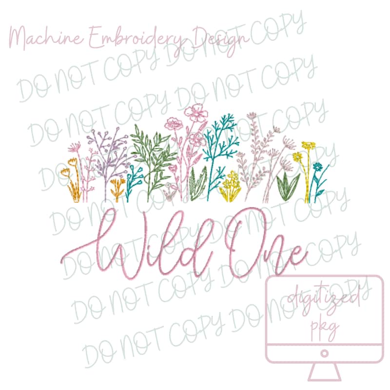 Wild One Embroidery - Etsy