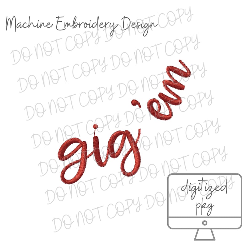 Gig Em - Etsy