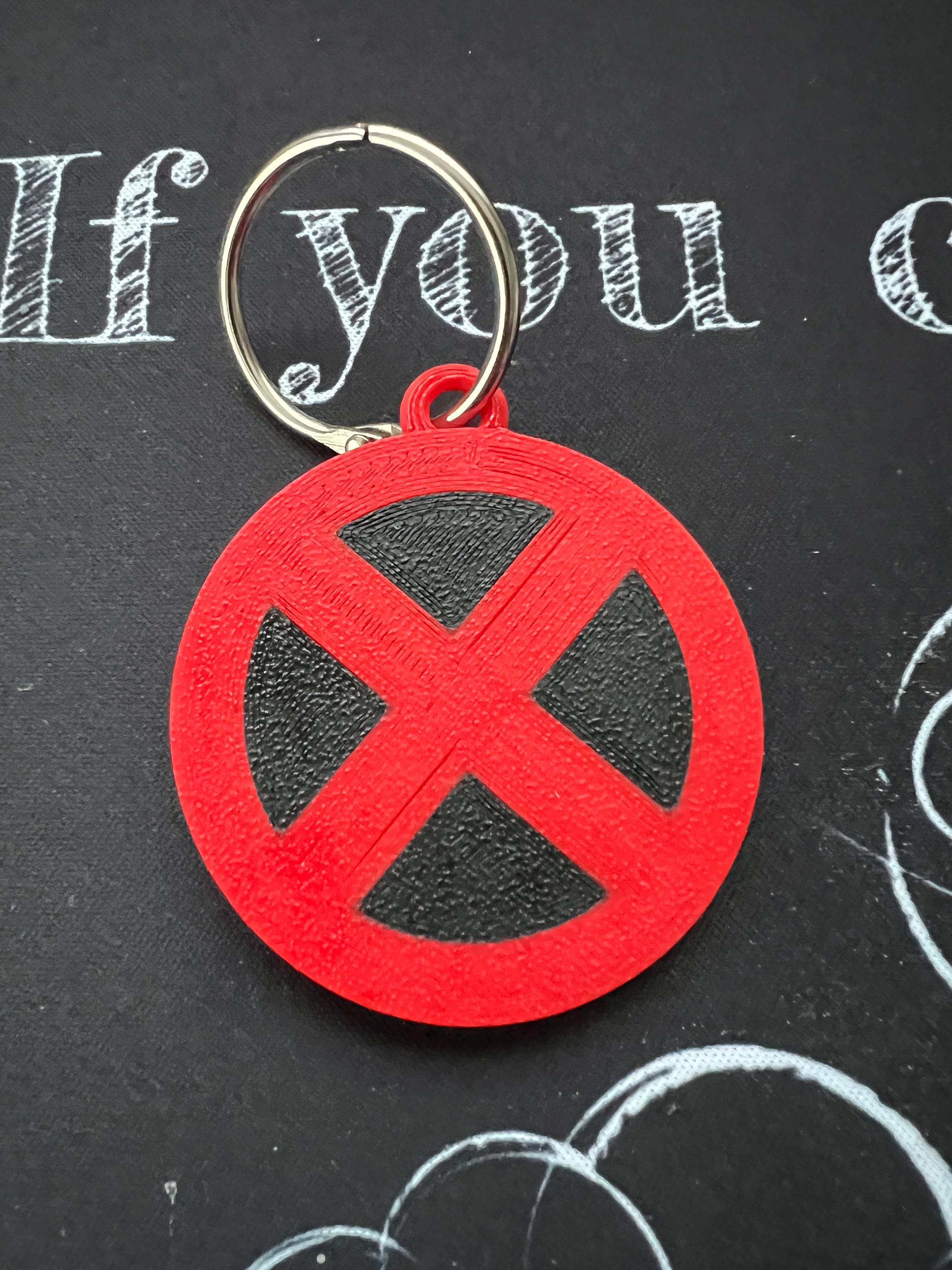 X-men Inspired 3D Printed Keychain – Classic X-men Logo, Eco-friendly ...