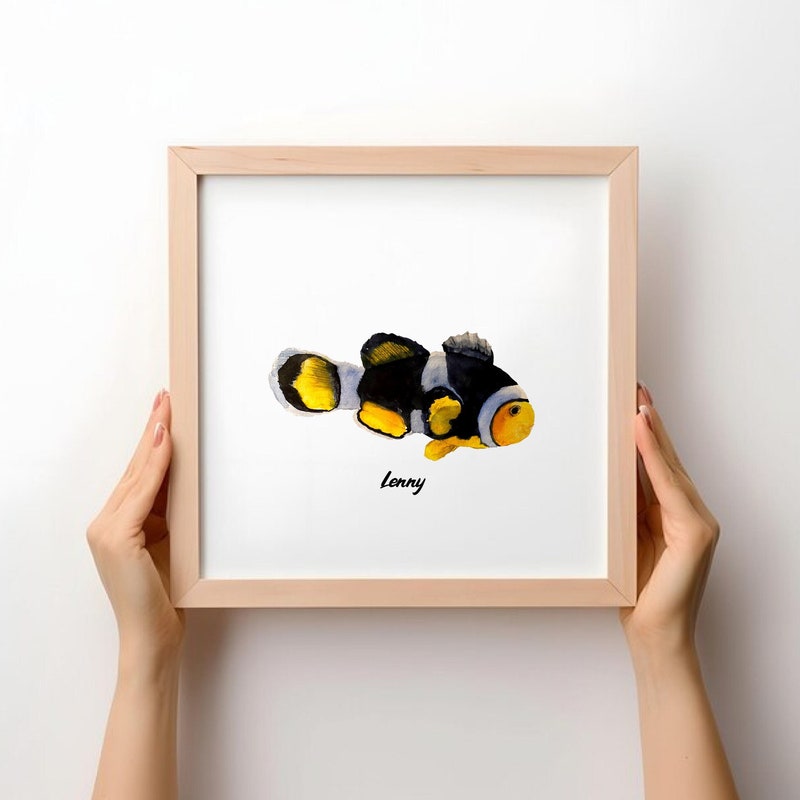 Small Painting of Fish - Etsy