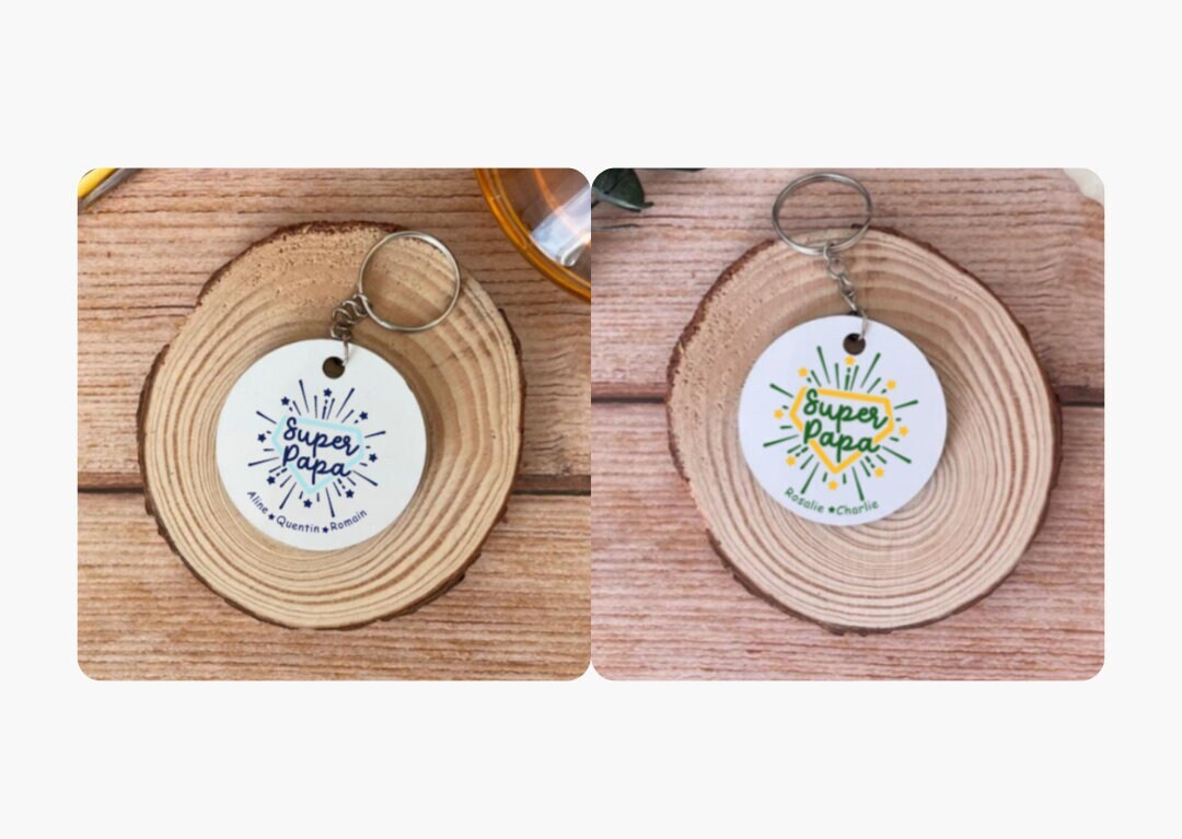 Personalized Father's Day Key Ring Fathers Key Ring Customizable ...