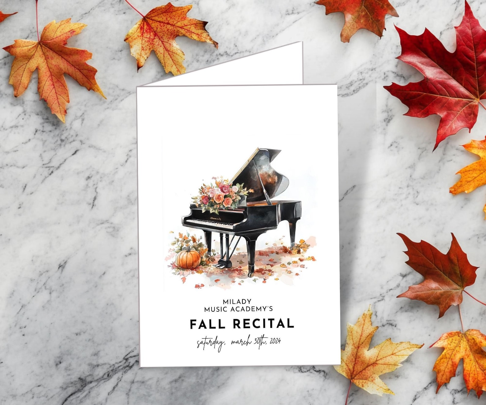 Printable Music Program Template | Student Recital | Piano Recital ...