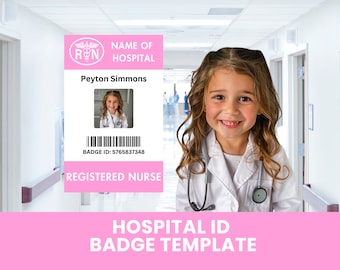 Printable Doctor ID Name Badge | Hospital Nurse Halloween Costume ...