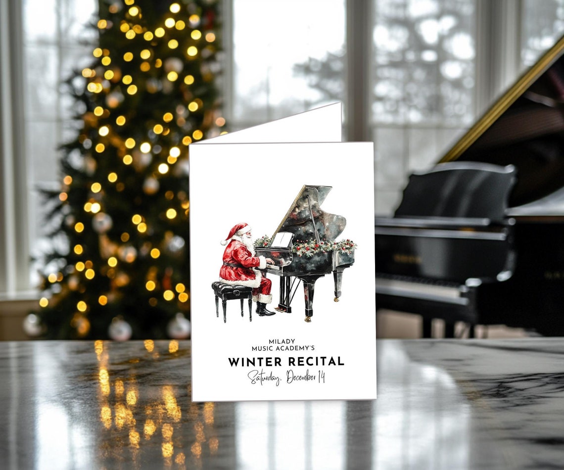 Printable Music Program Template | Student Recital | Piano Recital ...