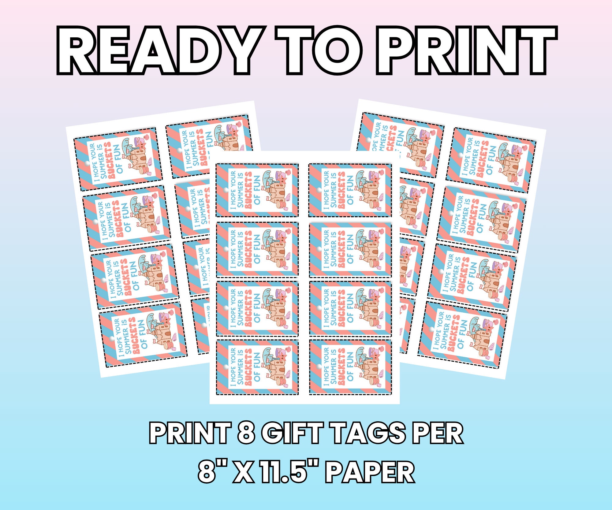 Summer is Here End of School Year Gift Tags Instant Download Schools ...