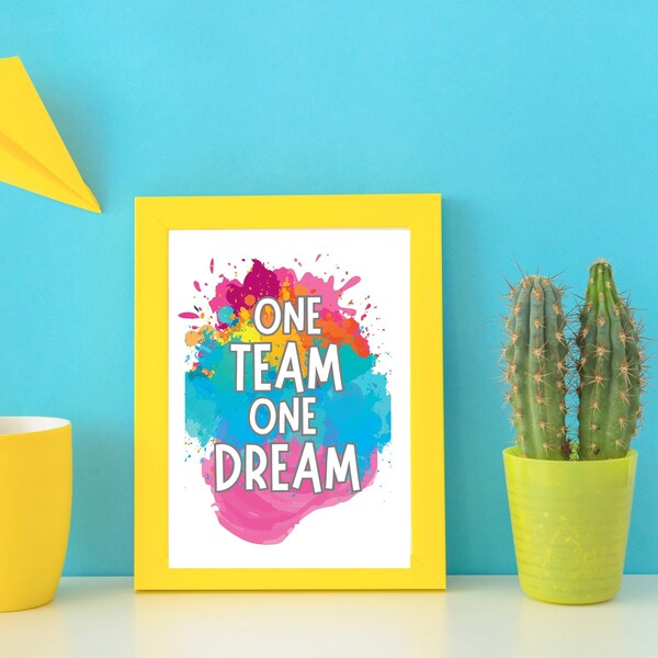 Teamwork Wall Art - Etsy