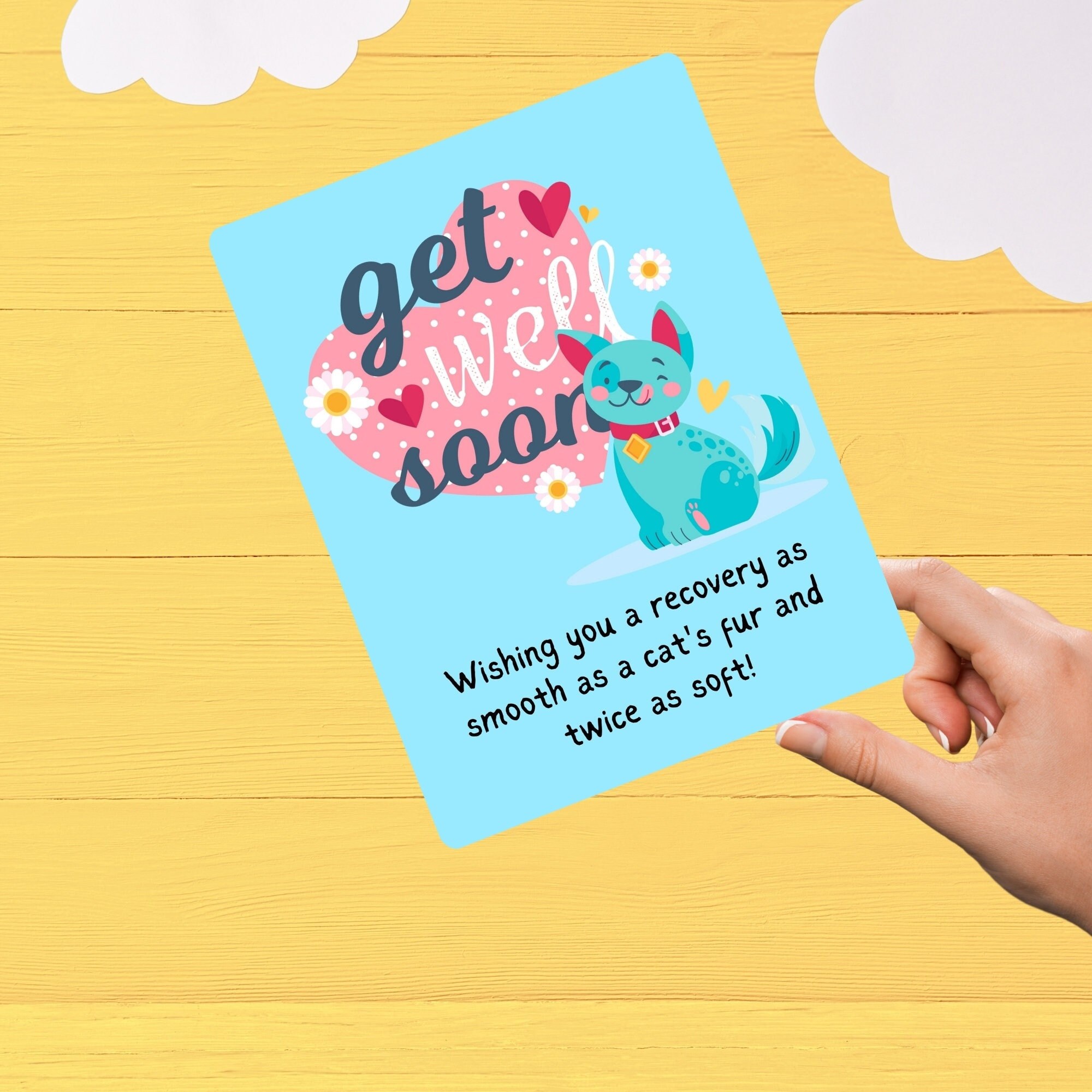 Printable Get Well Soon Card, Cat Get Well Soon, Funny Get Well Card ...