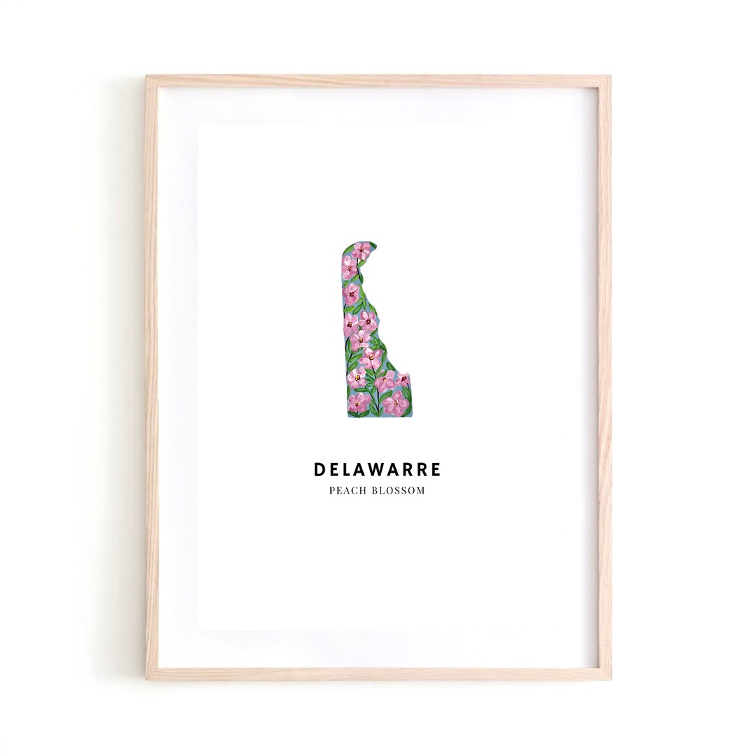 Delaware State Flower Art Print - Etsy