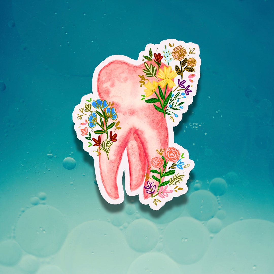 Tooth Sticker - Etsy