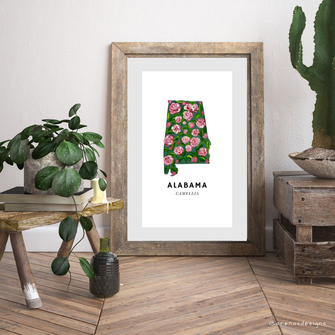 Alabama State Flower Art Print - Etsy