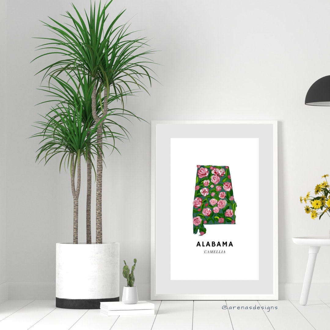 Alabama State Flower Art Print - Etsy