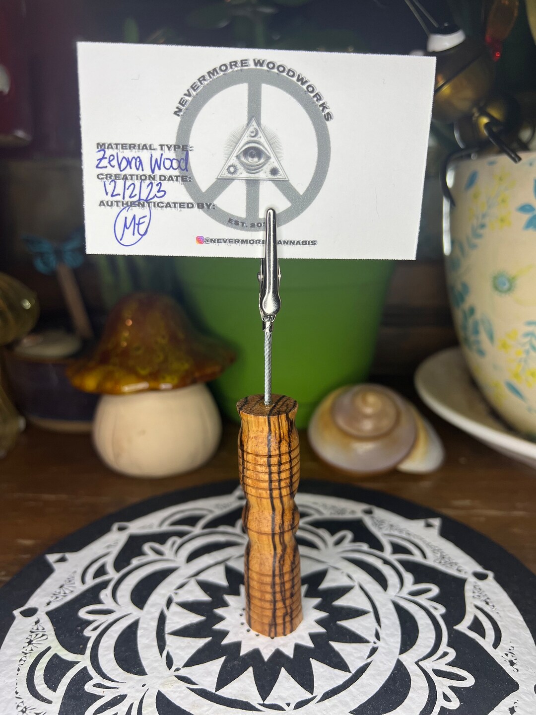 Zebra Wood Wand Clip Credit Card Clip Bracelet Helper - Etsy