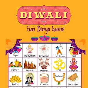 Diwali Game | Printable Diwali Bingo Game - Etsy