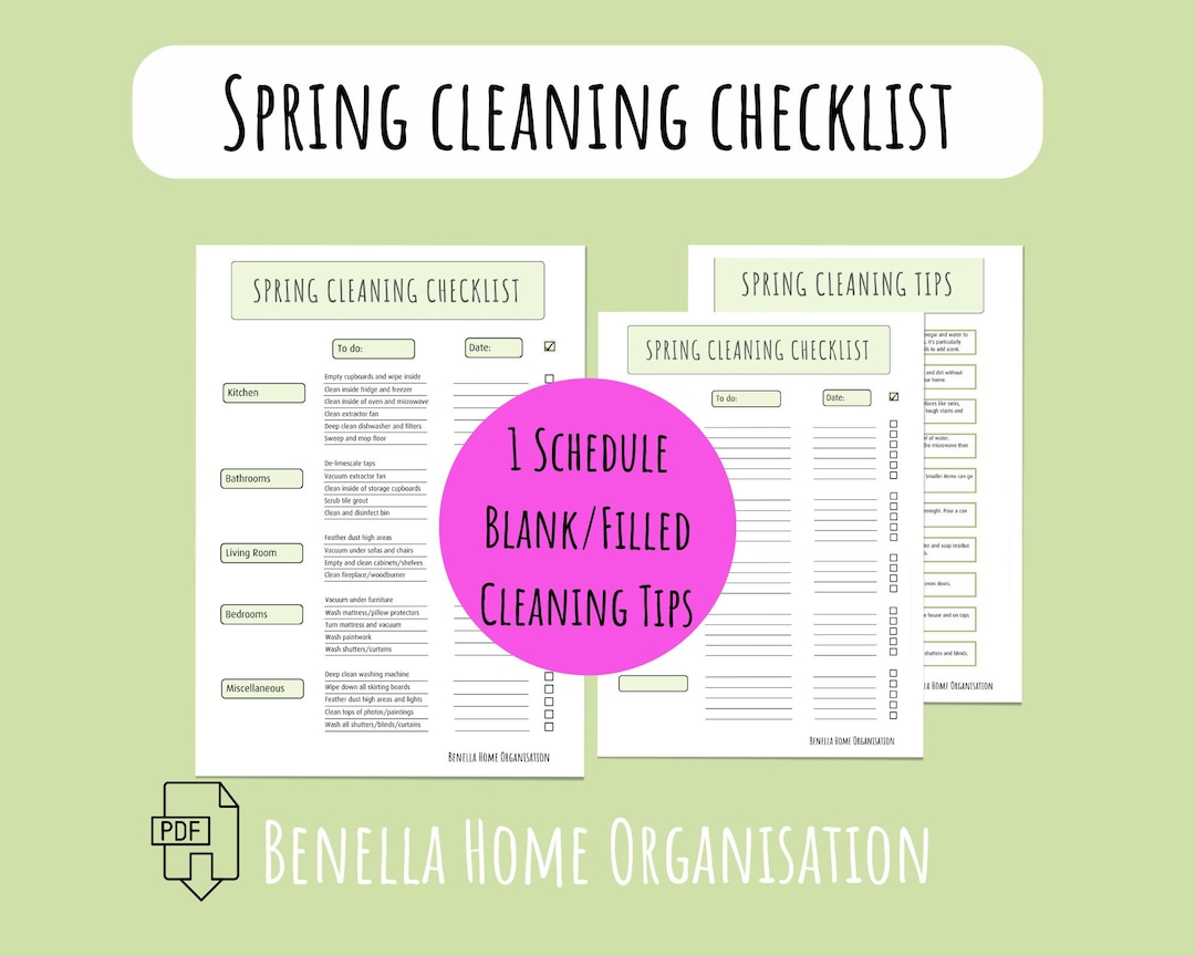 Spring Cleaning Tips, Spring Cleaning Check List, Spring Deep Cleaning ...