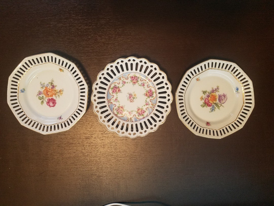 Antique Schumann Bavaria Germany Mini Plates Set of 3 - Etsy