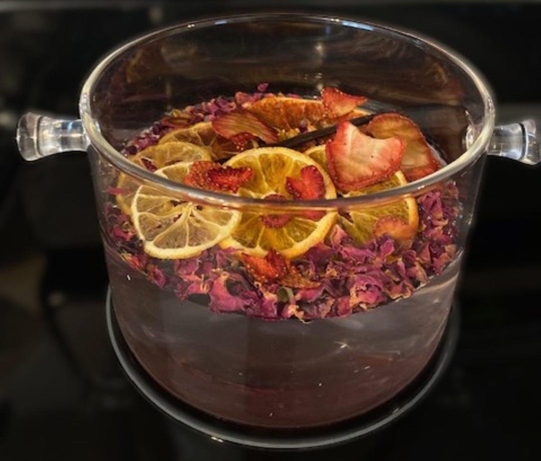 Simmer Pot Bundle - A Clear Simmer Pot and 5 Simmer Pot Mixes. Makes a ...