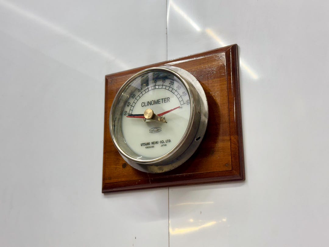 100% Original Utsuku Keiki Co. Ltd Vintage Ship Inclinometer Yokohama ...