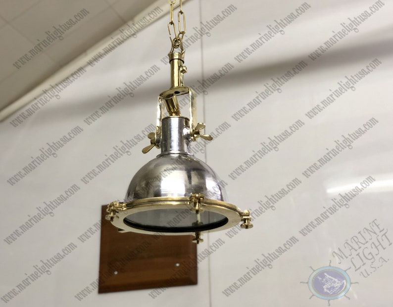 Kitchen Island Aluminum & Brass Metal Nautical Antique Pendant Light ... Kitchen Island Aluminum & Brass Metal Nautical Antique Pendant Light ...