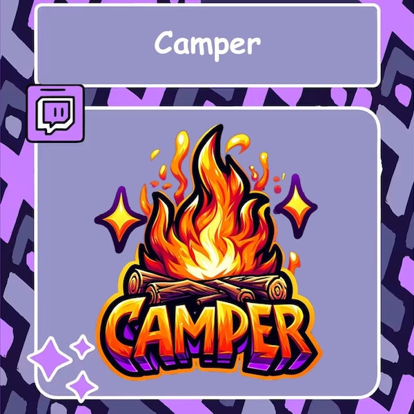 Campfire Badge - Etsy