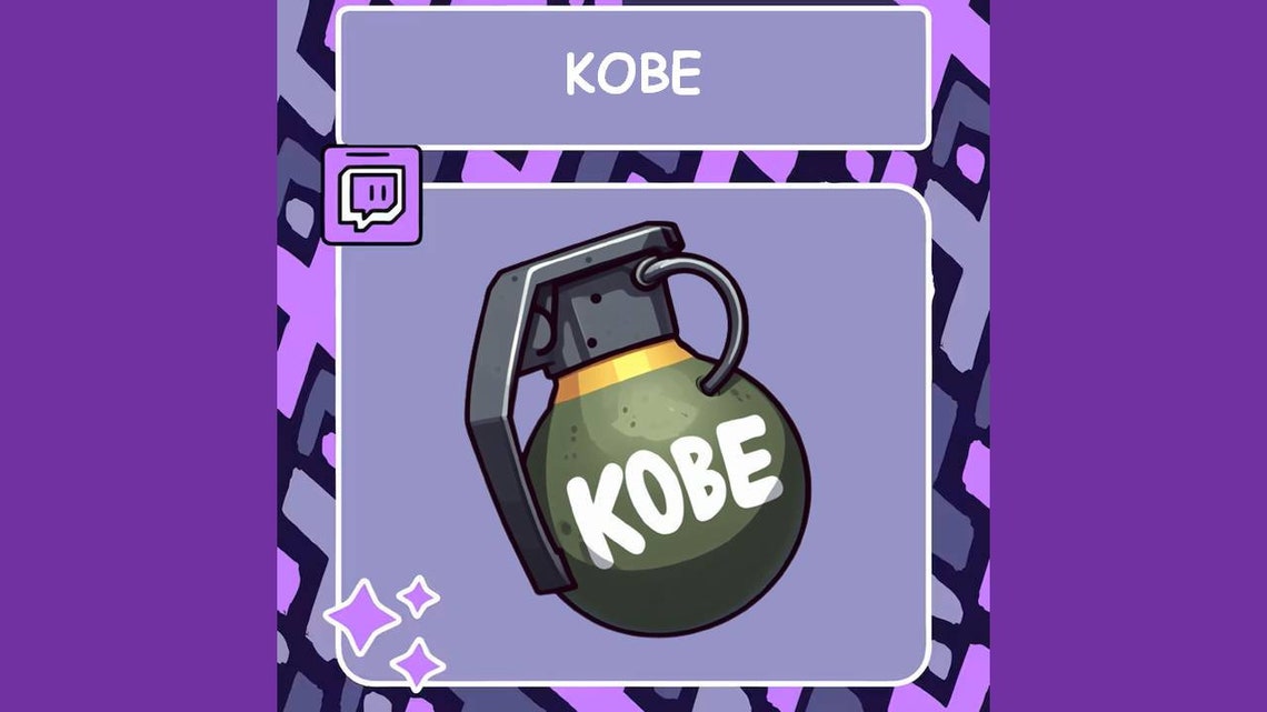 KOBE Twitch Emote, Discord Emote, MEME Emote, Grenade Emote, Youtube ...