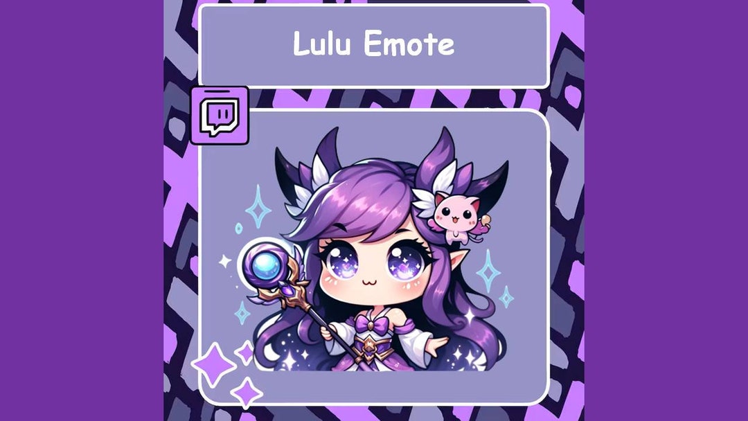 Pixie & Lulu Twitch Emote, Lulu Emote, Discord Emote, League of Legends ...