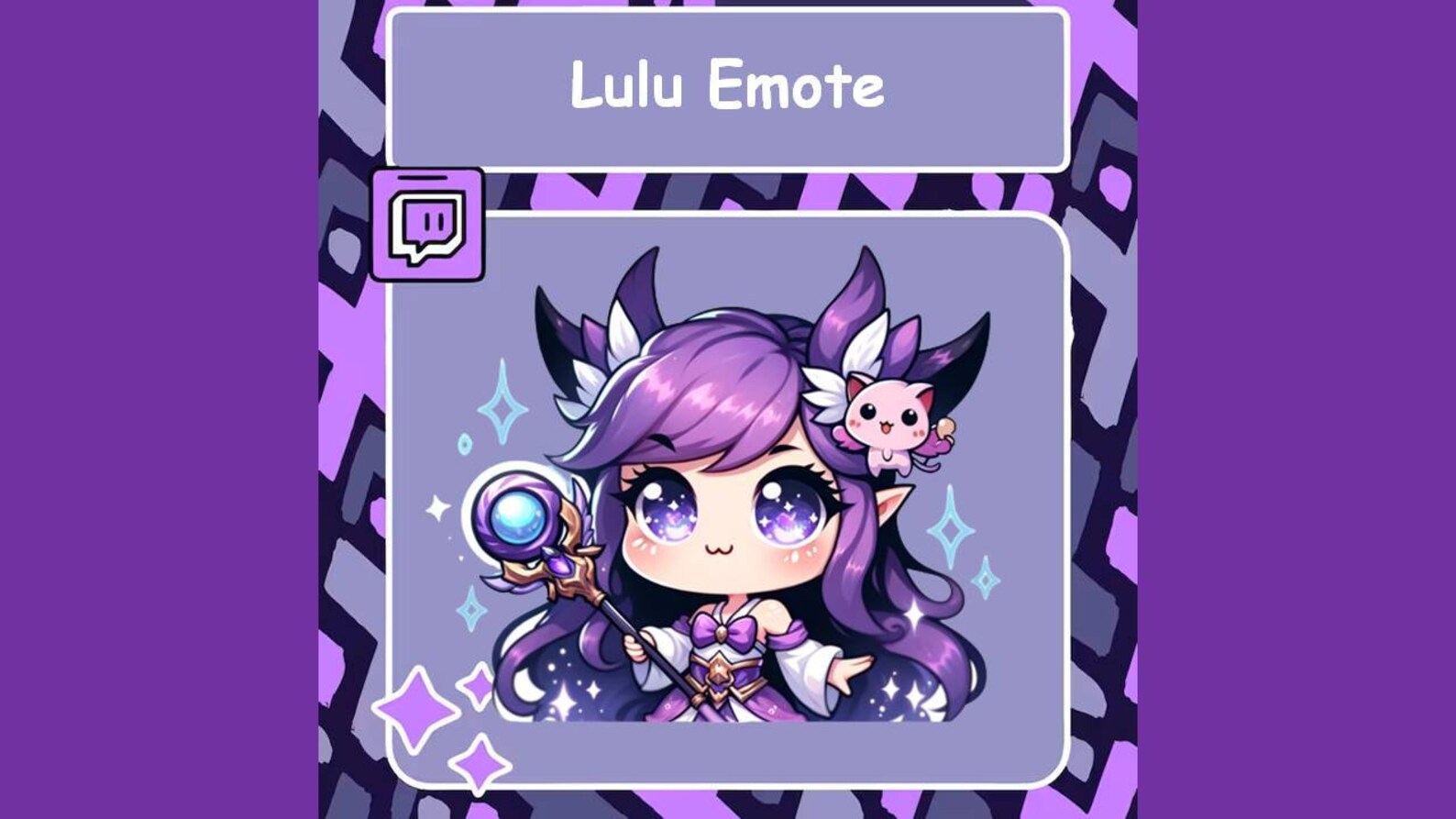 Pixie & Lulu Twitch Emote, Lulu Emote, Discord Emote, League of Legends ...
