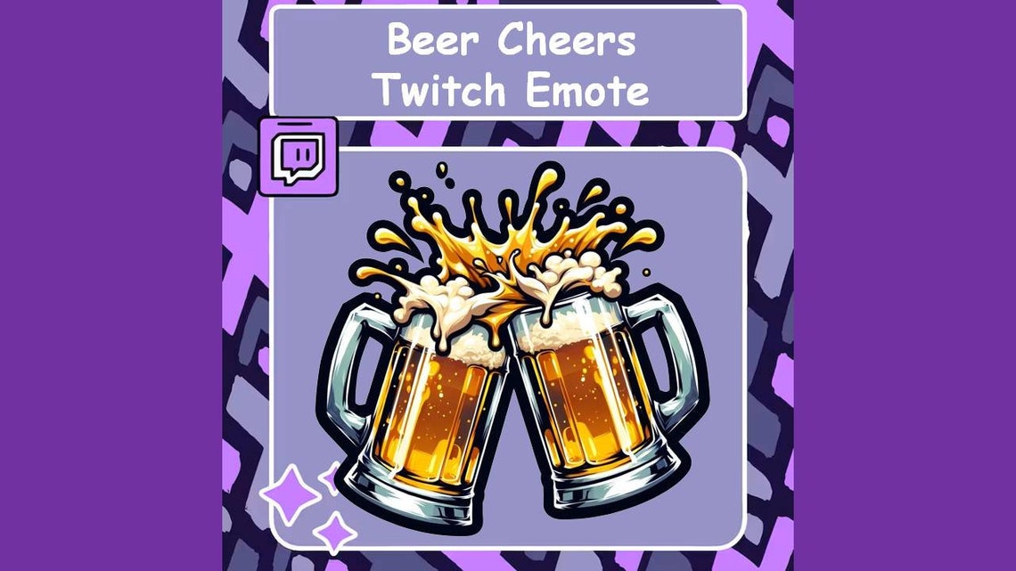 Beer Cheers Emote, Twitch Emote, Discord Emote, Youtube Emote, Streamer ...