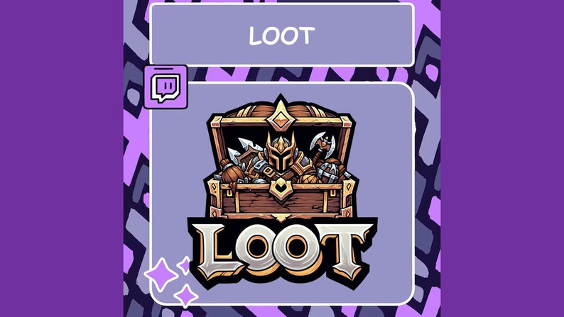 LOOT Twitch Emote, Chibi Emote, Discord Emote, Gear Emote, Youtube ...