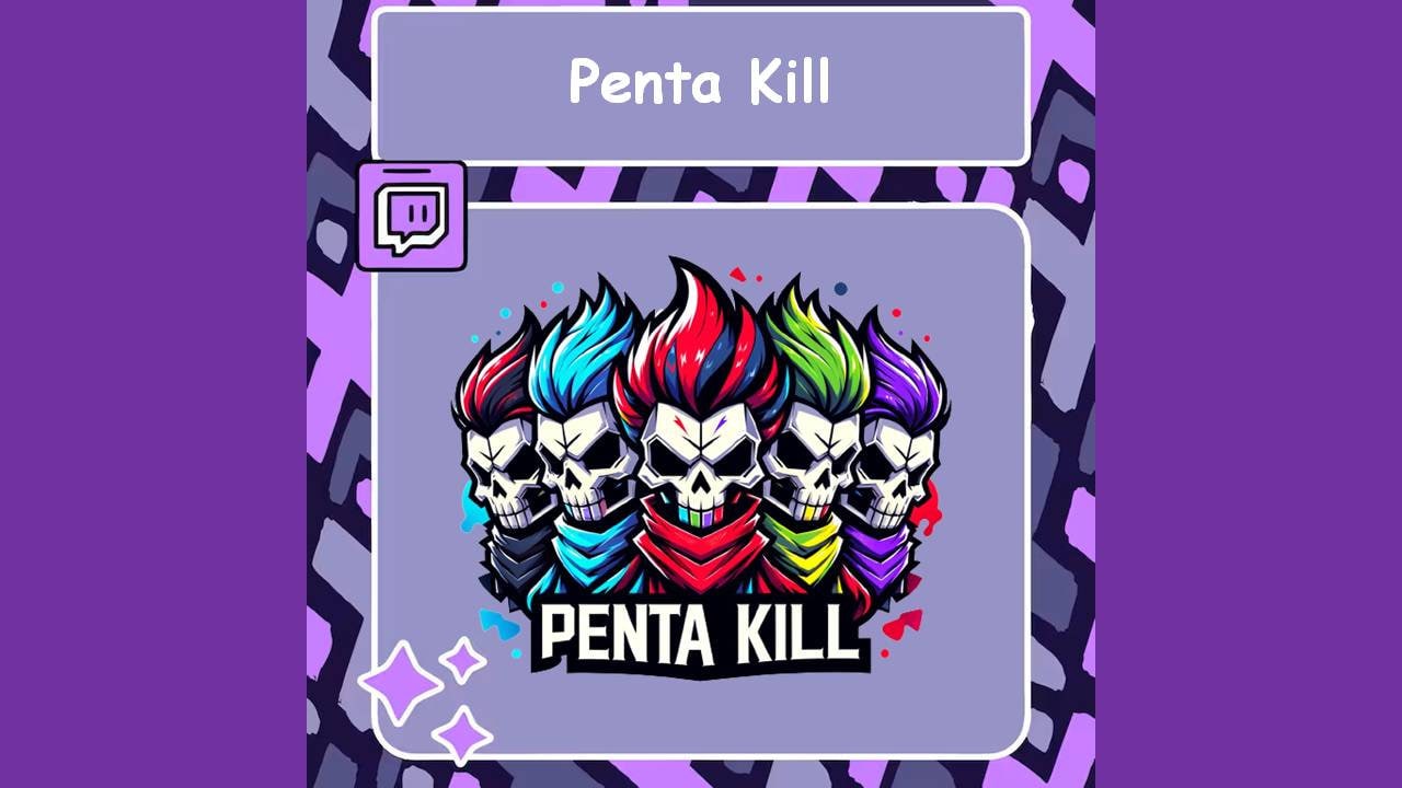 Penta Kill Twitch Emote, Discord Emote, Skull Emote, Cool Emote ...
